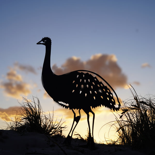 Emu Metal Silhouette | Extra-Large Garden Art | Made in Australia ...