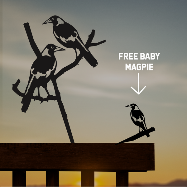 Mini Magpie Garden Art | Small Bird Gift | Made in Australia ...