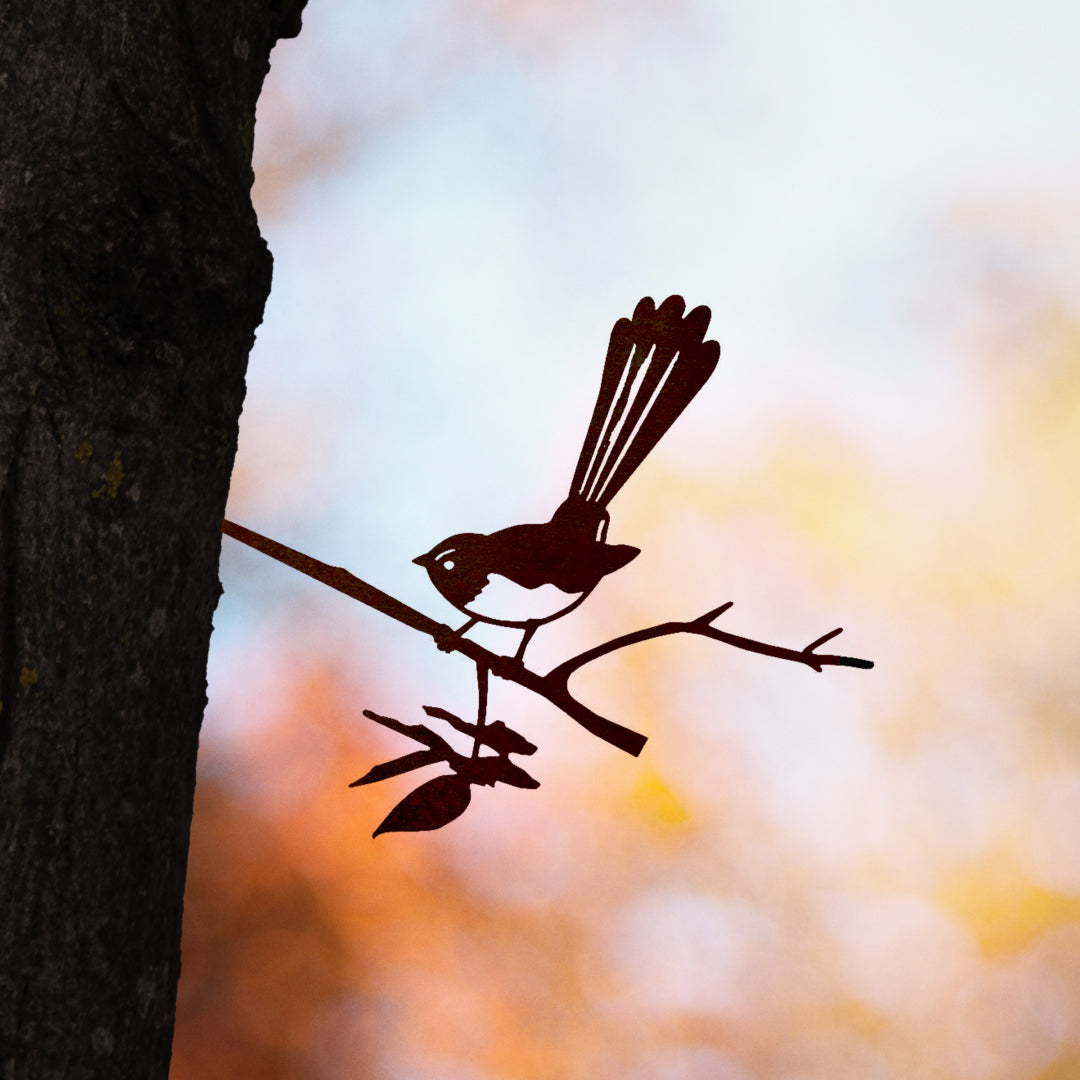Willie Wagtail Garden Art | Playful Bird Sculpture | Australian Made ...